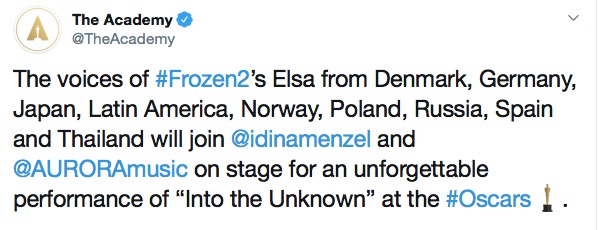 Todas las "Elsa" de Frozen reunidas en los Oscars - Revista Para Ti