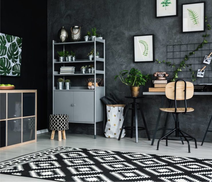 Las paredes de negro están de moda (deco en total black)