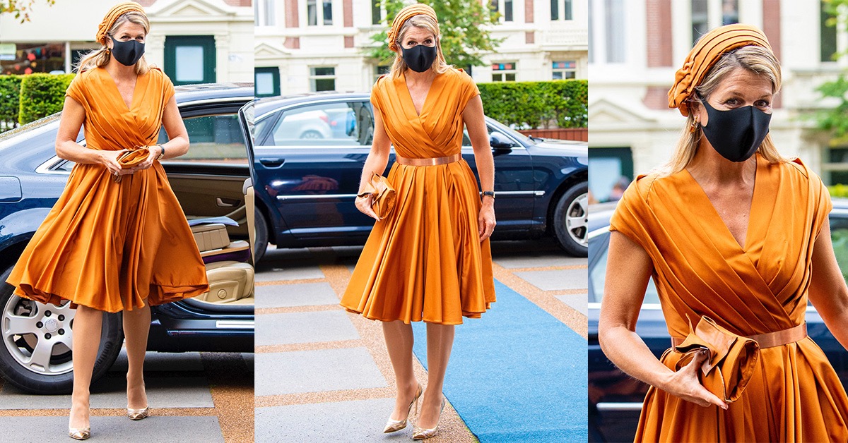 Máxima llevó un look muy años 50 y (una vez más) apostó al color - Para Ti