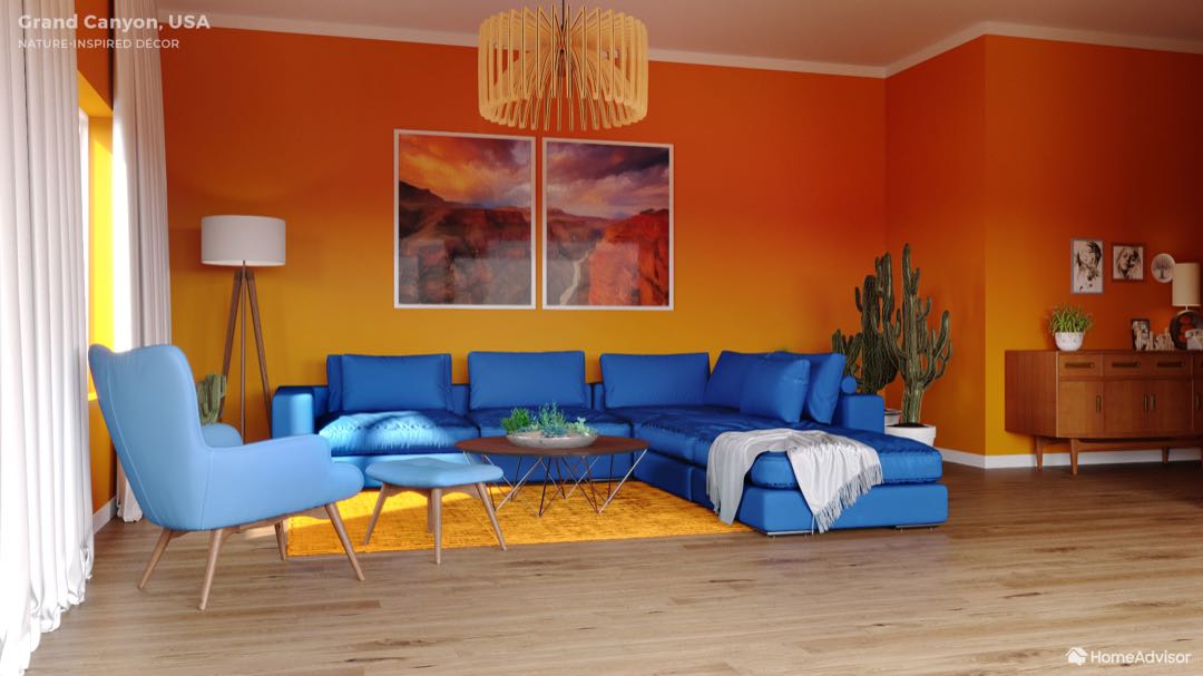 Living en la Tierra: 6 ambientes pintados y decorados con los colores ...