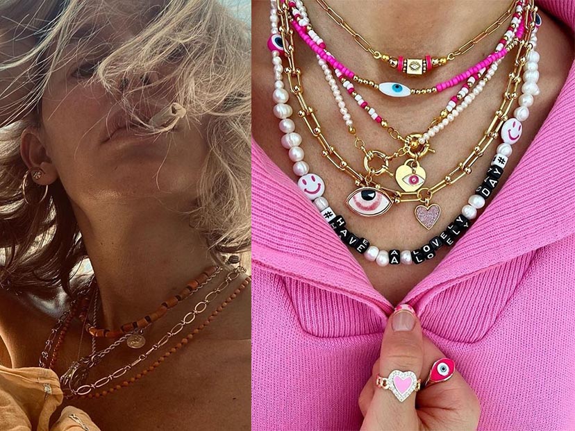 Cómo llevar la tendencia del momento: trucos para combinar collares y ...