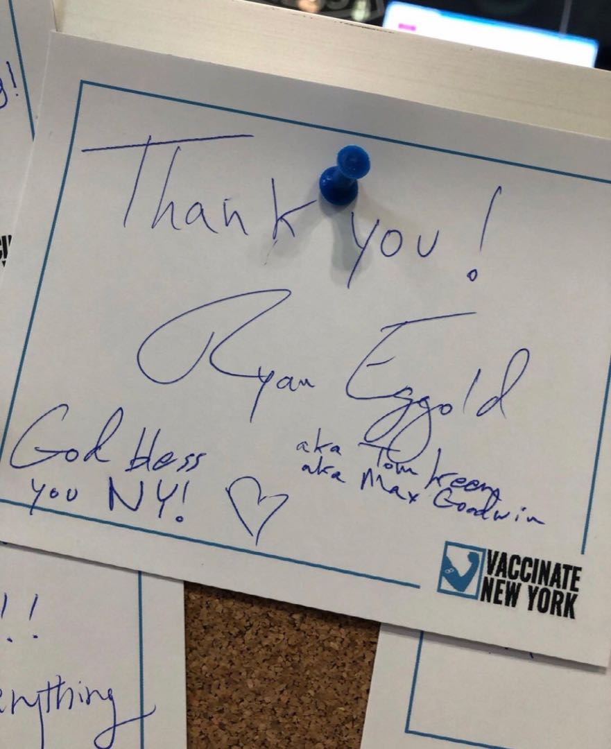 Ryan Eggold se vacunó contra el covid en Nueva York y confesó: «Nunca ...