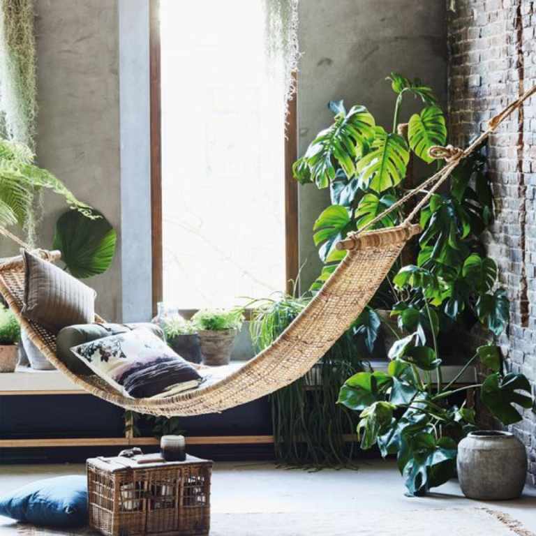 Las mejores ideas para poner hamacas en el interior de la casa: decorar ...