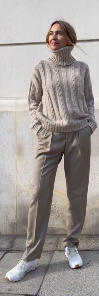 Andrea Burstein apuesta a un look clásico y urbano pero con mucho ...