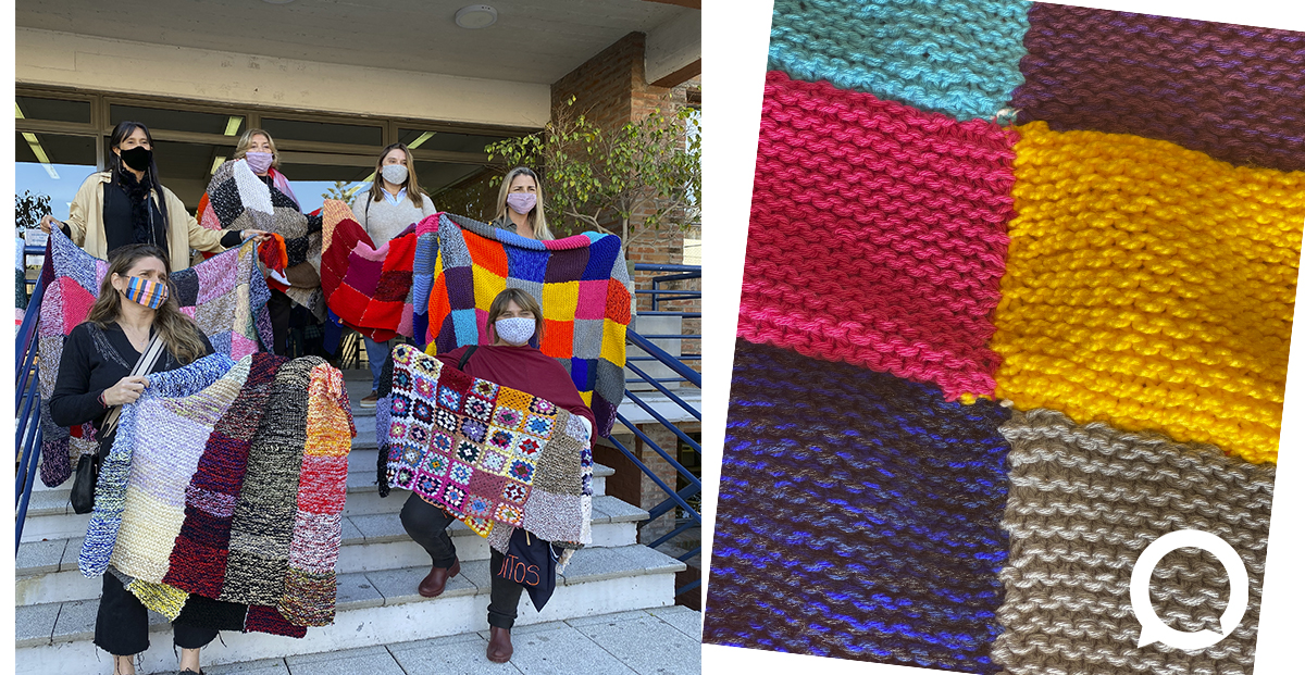 Manos que tejen, manos que abrigan: una "cálida" consigna solidaria ...