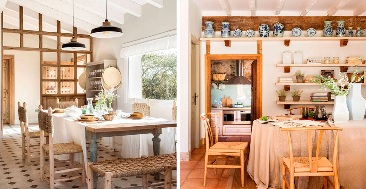 Comedores rústicos: cálidos y llenos de vida son perfectos para ...