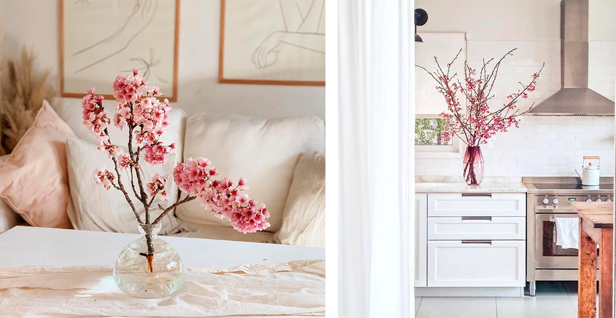 Las ramas de sakura son la nueva tendencia para decorar tu casa ¡y nos ...