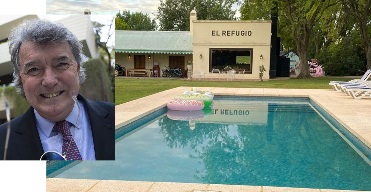 Así es el imponente parque con pileta de la chacra de Pancho Dotto en ...