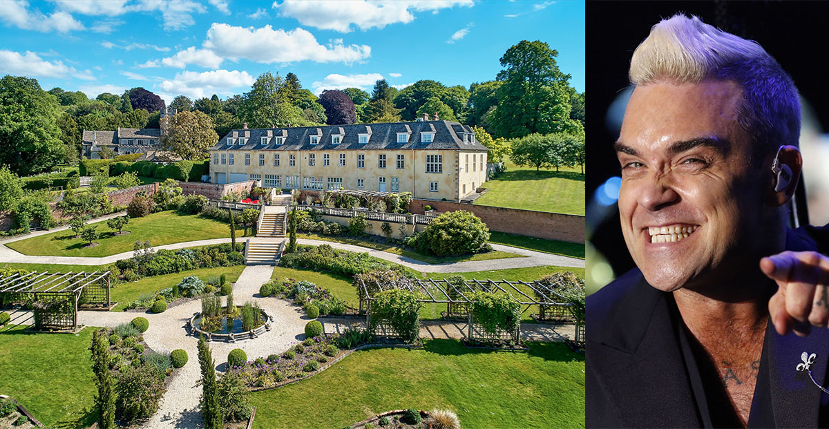 Robbie Williams vendió su impresionante casa: tiene 7 dormitorios, 8 ...
