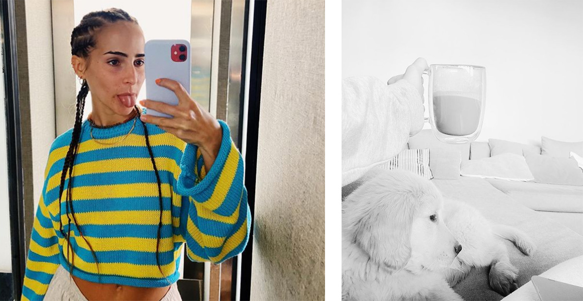 Así arrancó Ámbar de Benedictis su semana: se mostró en la intimidad de ...