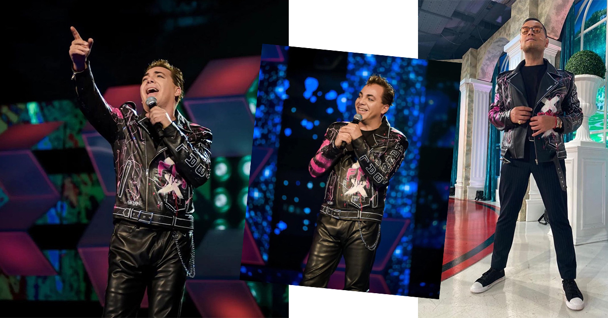 El look rocker de Cristian Castro con una campera diseñada por Fabián ...