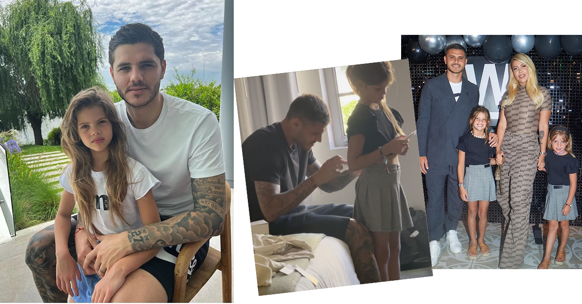 El gesto más tierno de Mauro Icardi con su hija Francesca - Revista Para Ti
