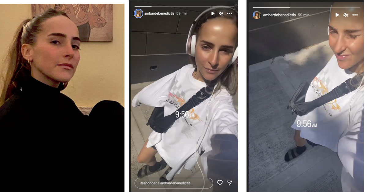 ¡Lo hizo otra vez! Ámbar de Benedictis salió a la calle con un look relajado y marcó tendencia ...