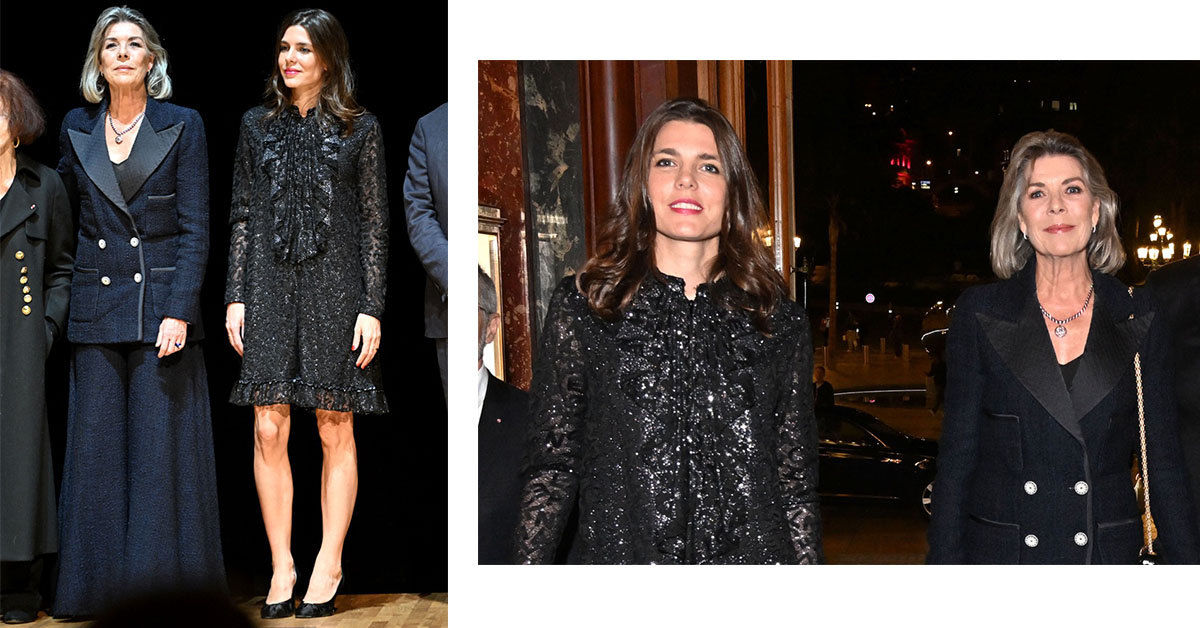 Charlotte Casiraghi y su madre Carolina de Mónaco: "match"con dos looks total black - Revista ...