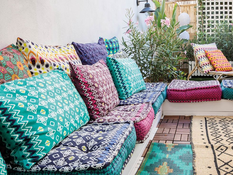 ¡Divina! Enamorate de esta terraza decorada con estilo boho moderno ...