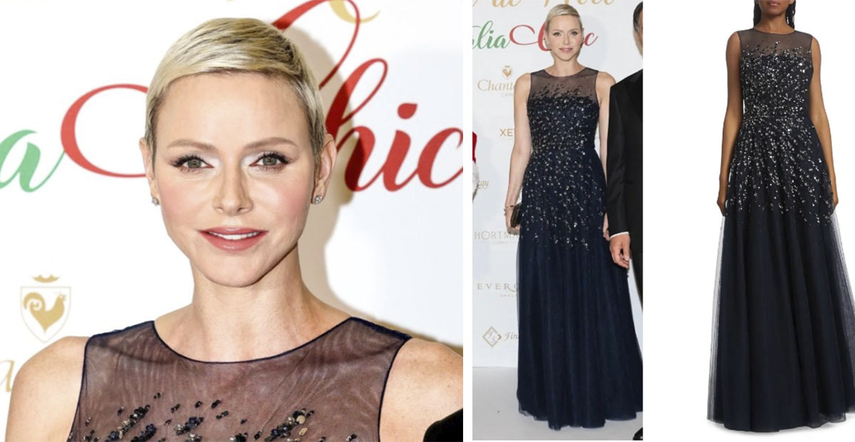 El glamoroso look de la princesa Charlene en el Baile de Navidad de su ...