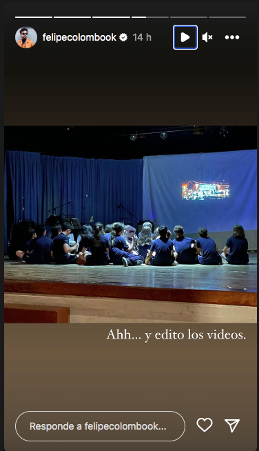 Felipe Colombo, emocionado hasta las lágrimas por su hija Aurora ...