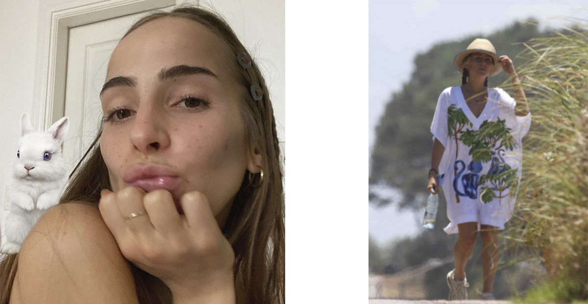 El look hippie chic de Ámbar de Benedictis para llegar a la playa en ...