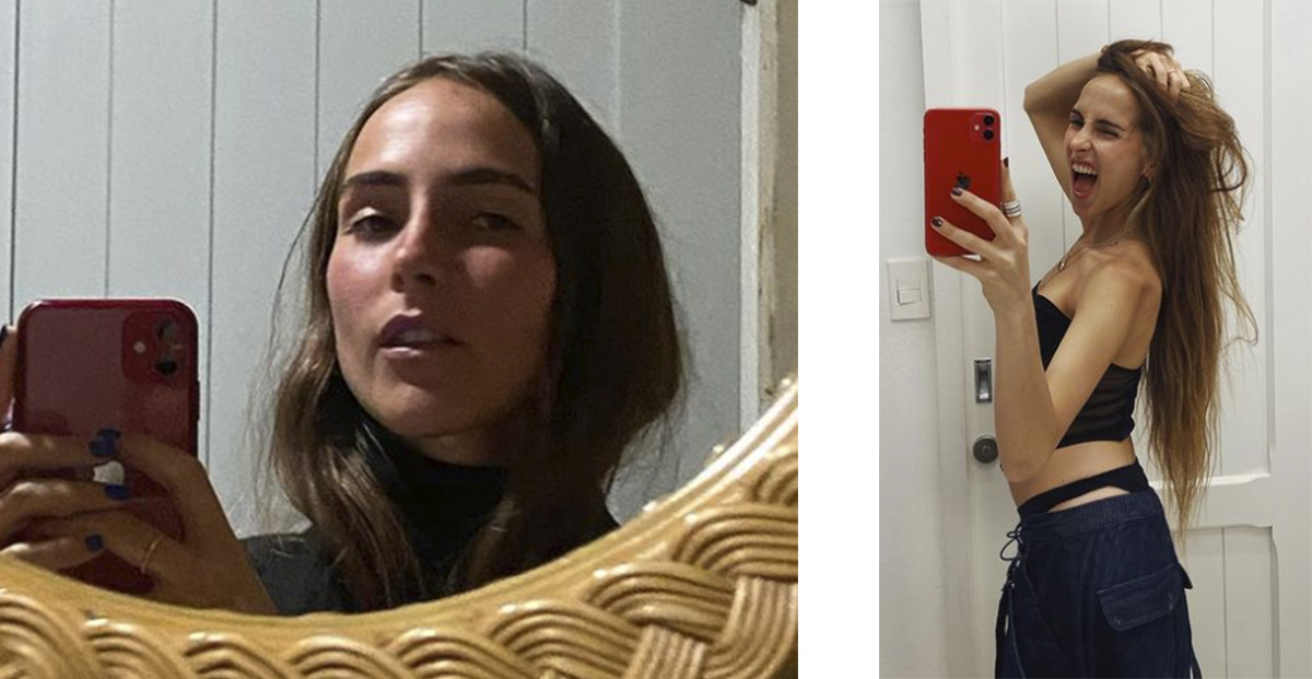 El look total black de Ámbar de Benedictis, que se animó a la tendencia ...