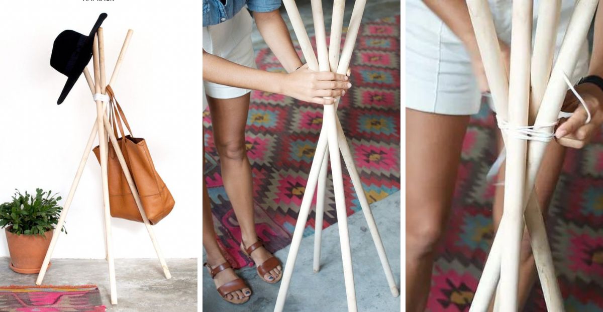 Paso a paso: cómo hacer un perchero práctico y canchero para tu casa - Revista Para Ti