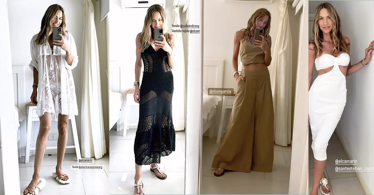 Los looks elegidos de Andrea Bursten para Punta del Este - Revista Para Ti