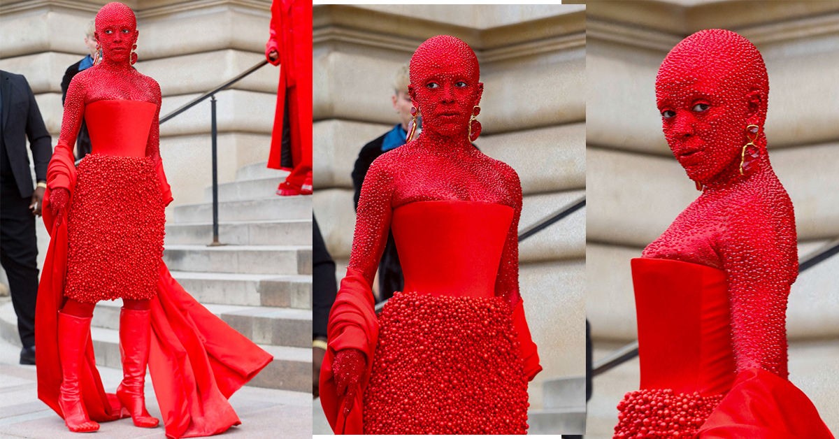 Doja Cat enciende la Semana de Moda de París con un look al rojo vivo ...