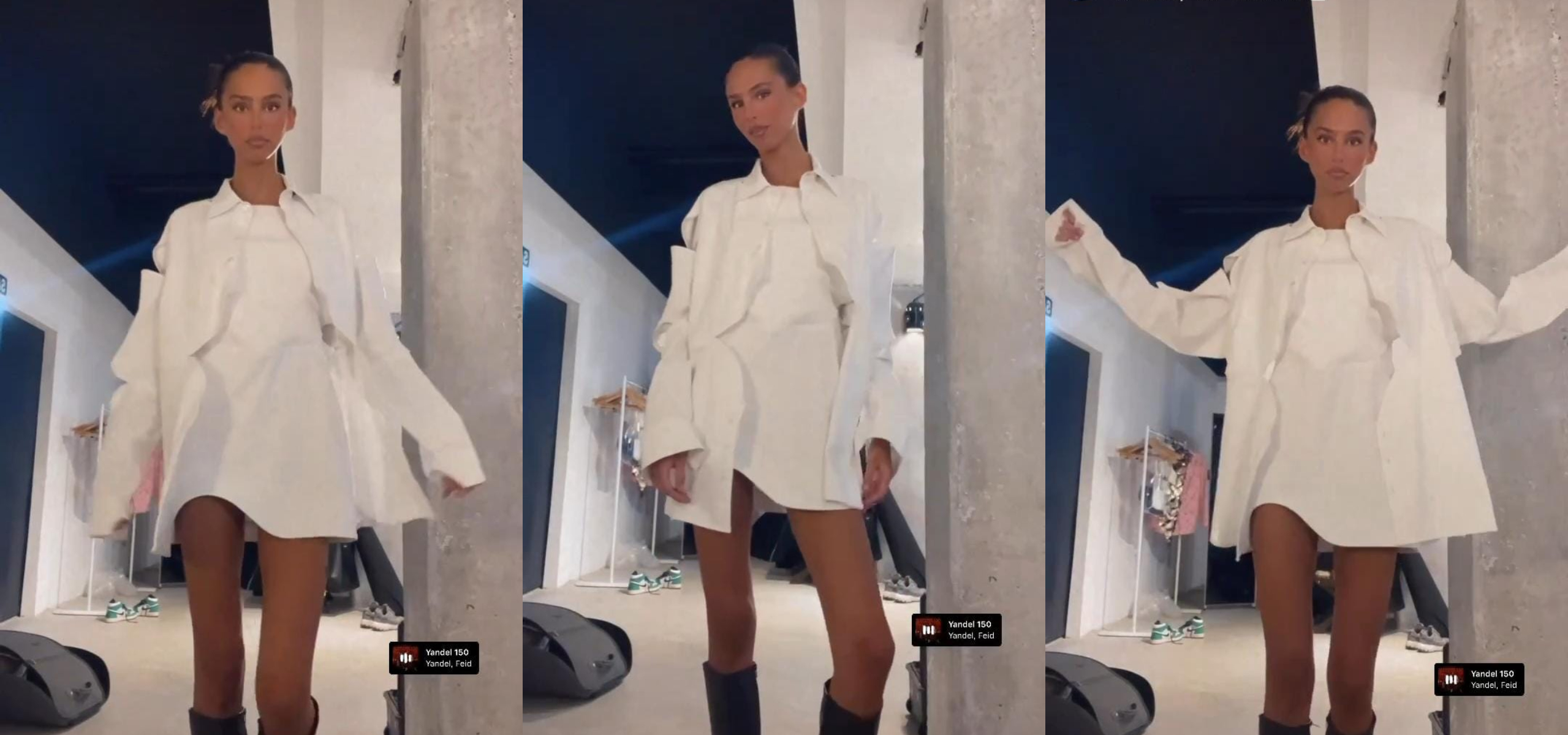 Así es la original camisa oversize con detalles cut out que lució ...