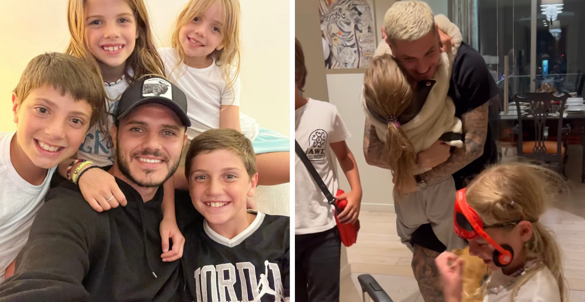 Así fue el reencuentro de Mauro Icardi con sus hijas en Turquía - Revista Para Ti