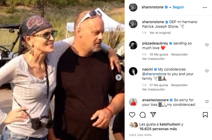 El drama de Sharon Stone: su hermano murió repentinamente a los 57 años ...