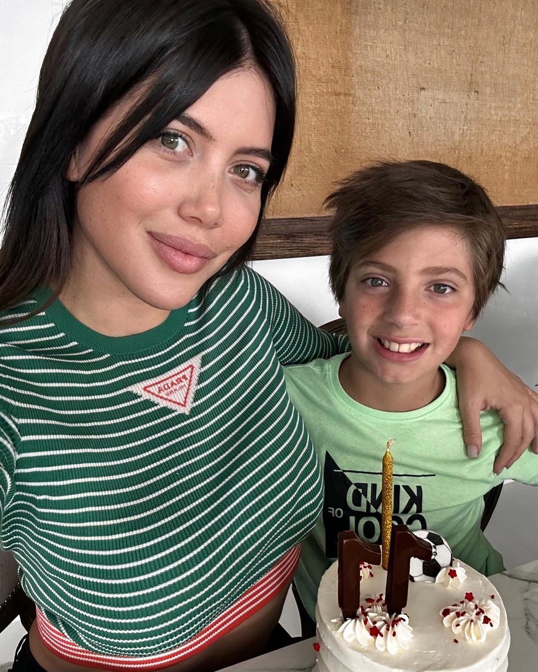 El emotivo saludo de Wanda Nara a Benedicto López, su hijo, que cumple ...