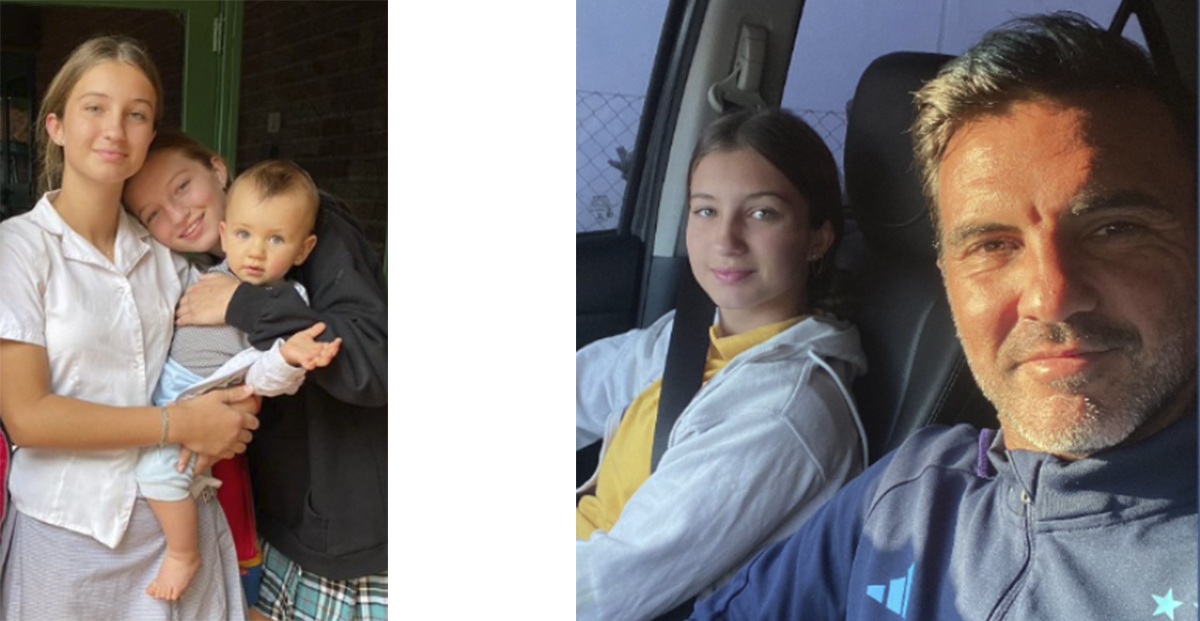 Así están Indiana, Allegra y Sienna Cubero: Fabián Cubero volvió a ...