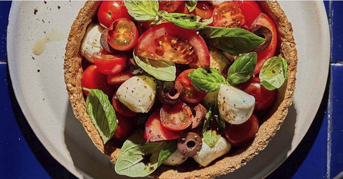 Esta receta de ensalada caprese con masa integral de Estefi Colombo, te ...