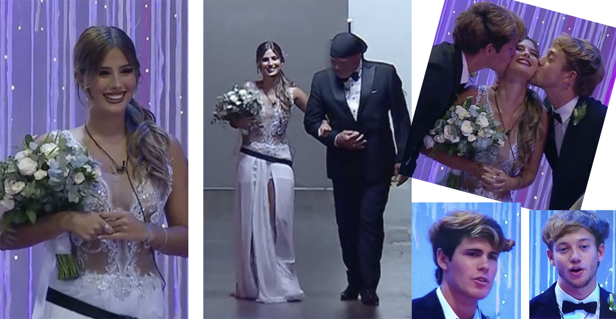 El look de novia de Julieta de Gran Hermano: llevó un diseño con ...