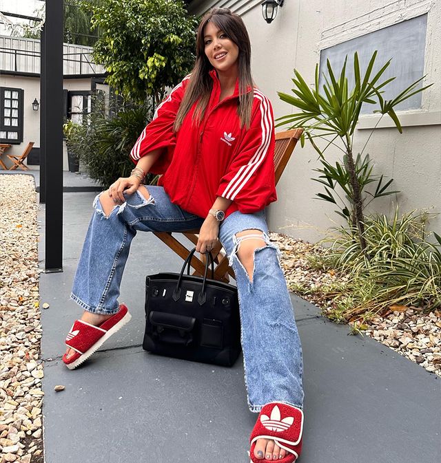 Wanda Nara mostró el look casual y sporty que usa antes de grabar ...