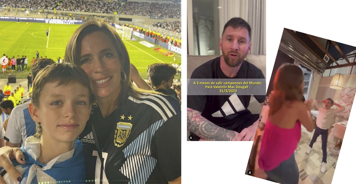 Sandra Borghi le cumplió el sueño a su hijo: consiguió que Lionel Messi ...