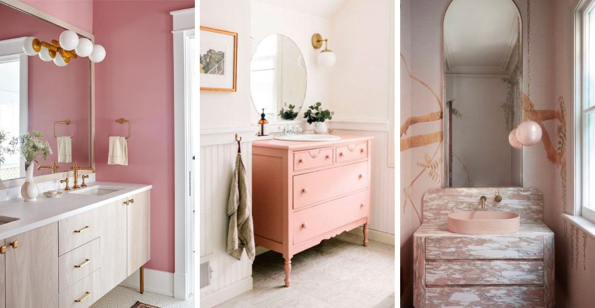 Baños y toilettes: las mejores ideas para sumar el color rosa - Revista ...