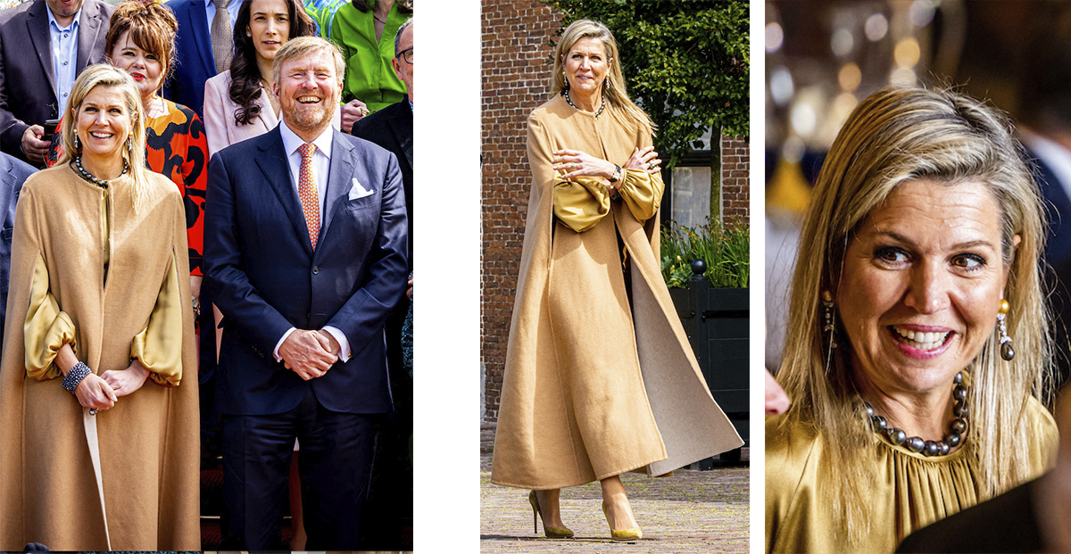 Máxima volvió a lucir el tapado más chic de la temporada (y nuevamente ...
