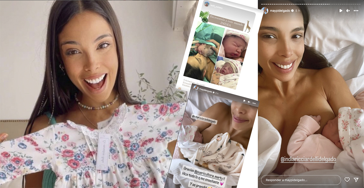 Las primeras fotos de India, la beba de la ex Gran Hermano Maypi Delgado que fue mamá este ...