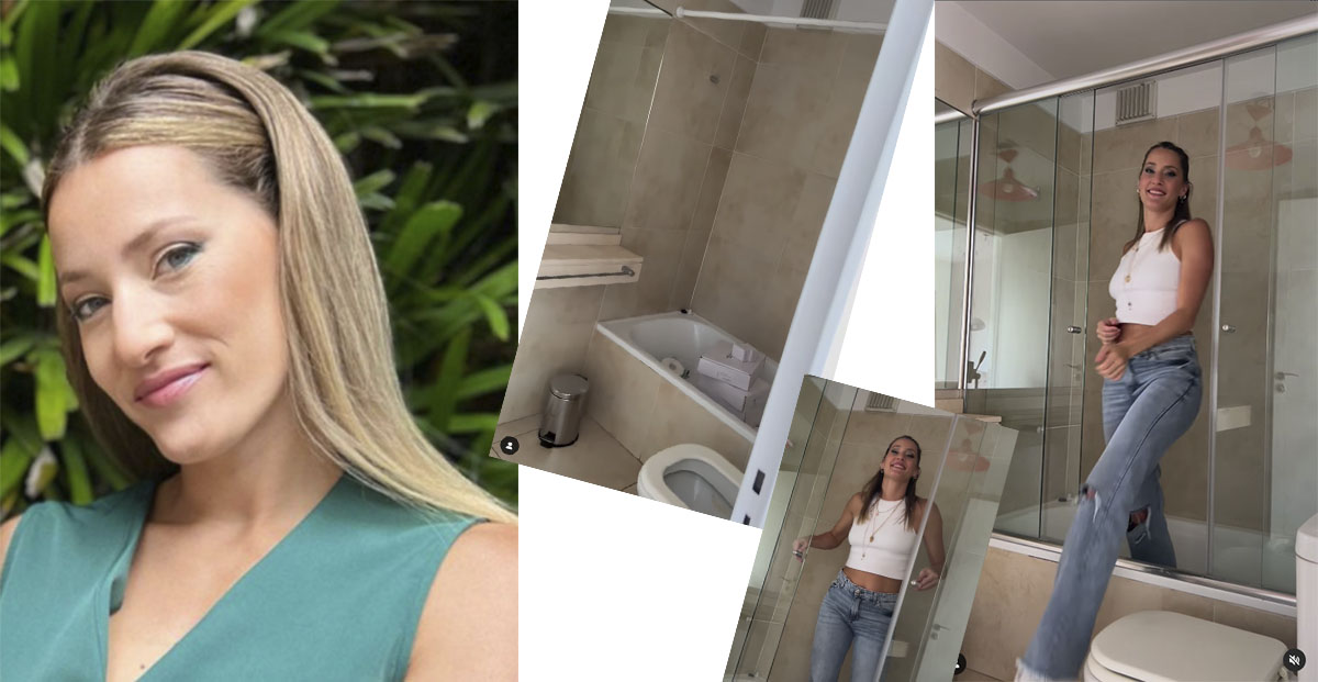 Así quedó el baño del departamento de soltera de Mica Viciconte: el ...