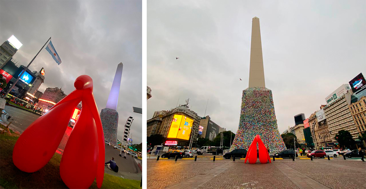 Por qué instalaron un clítoris gigante en el Obelisco - Revista Para Ti
