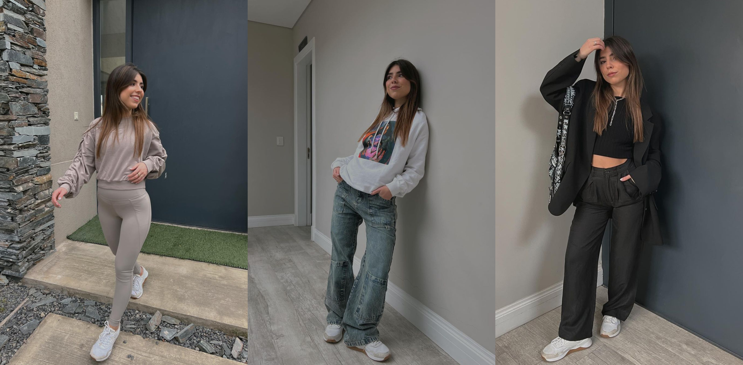 Los looks street style que armó Cami Mayan con prendas básicas ...