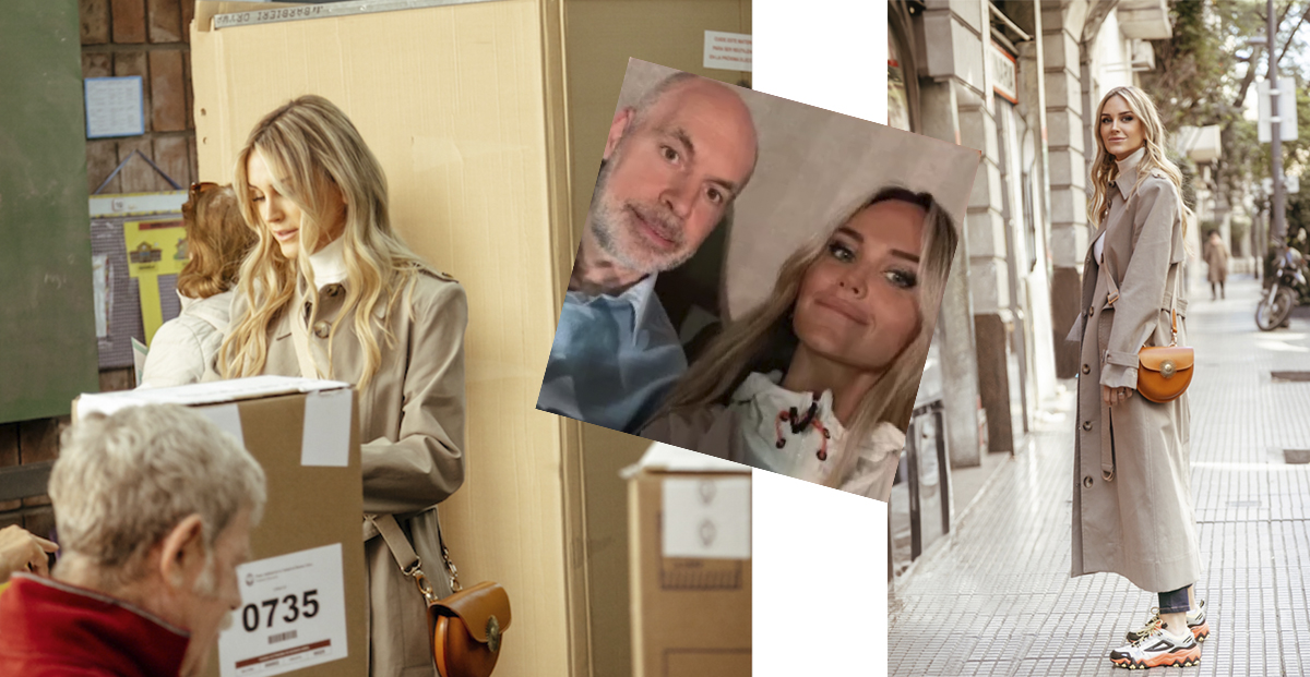 Así fue a votar Milagros Maylin, la pareja de Horacio Rodríguez Larreta ...