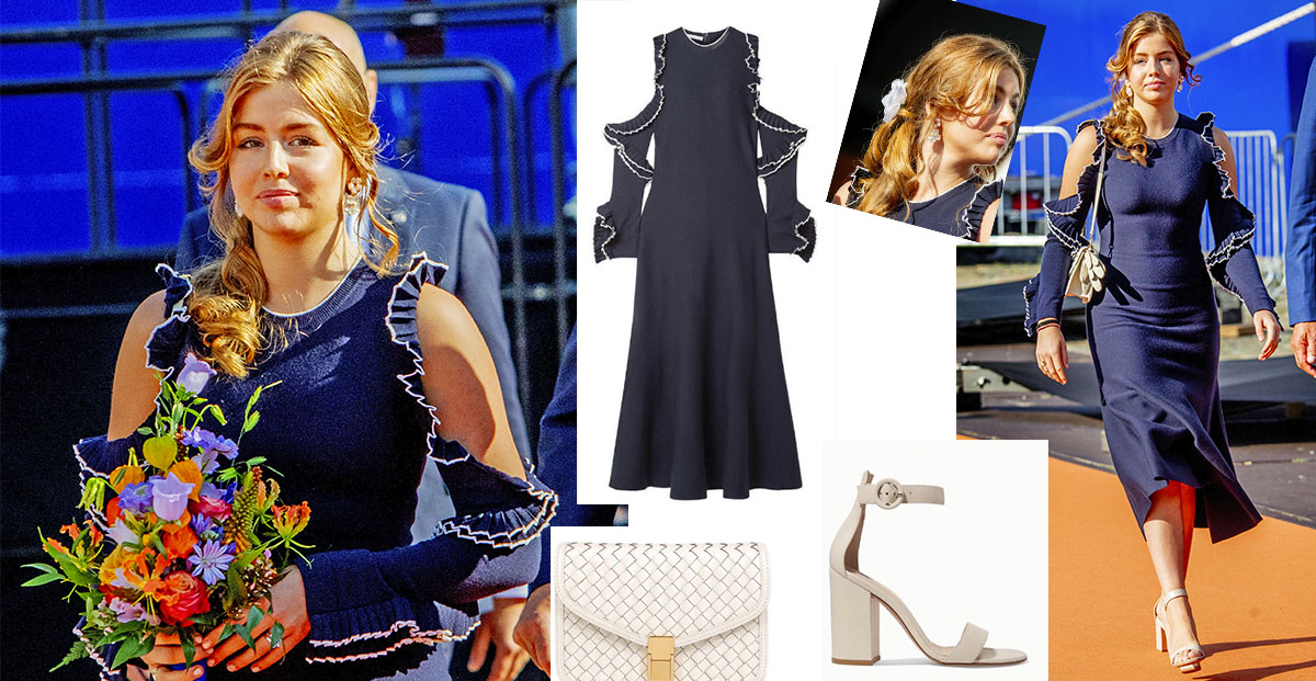 La princesa Alexia practica la moda circular: llevó un vestido de ...