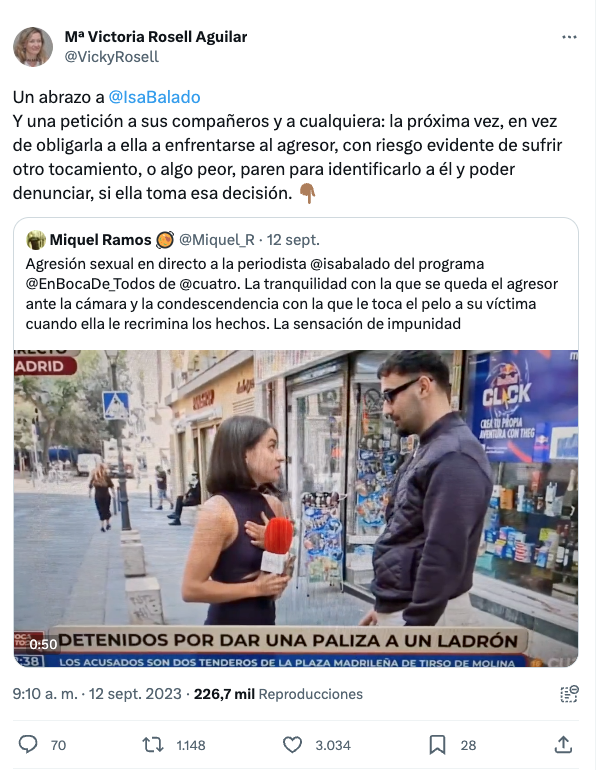 Quién es Isa Balado, la periodista española que fue agredida ...