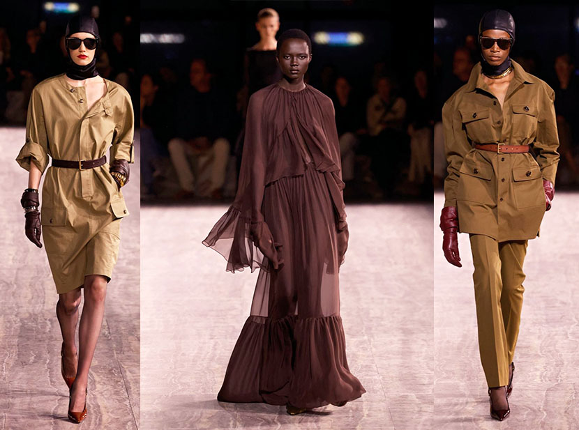 El estilo safari reinará en esta primavera, según Saint Laurent ...