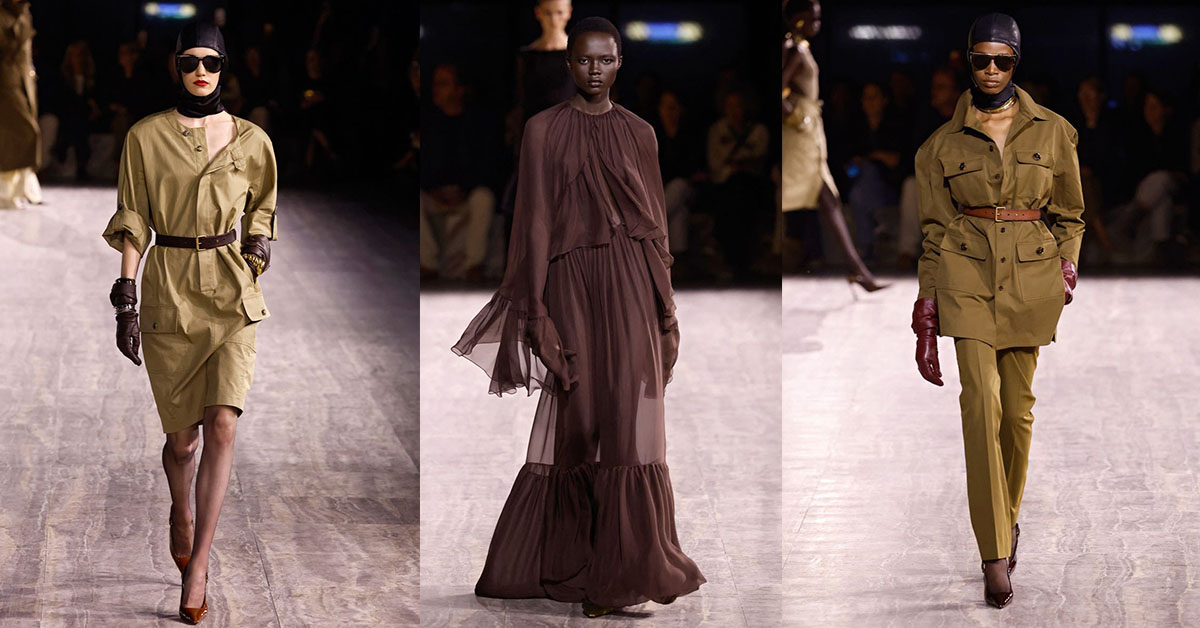 El estilo safari reinará en esta primavera, según Saint Laurent ...