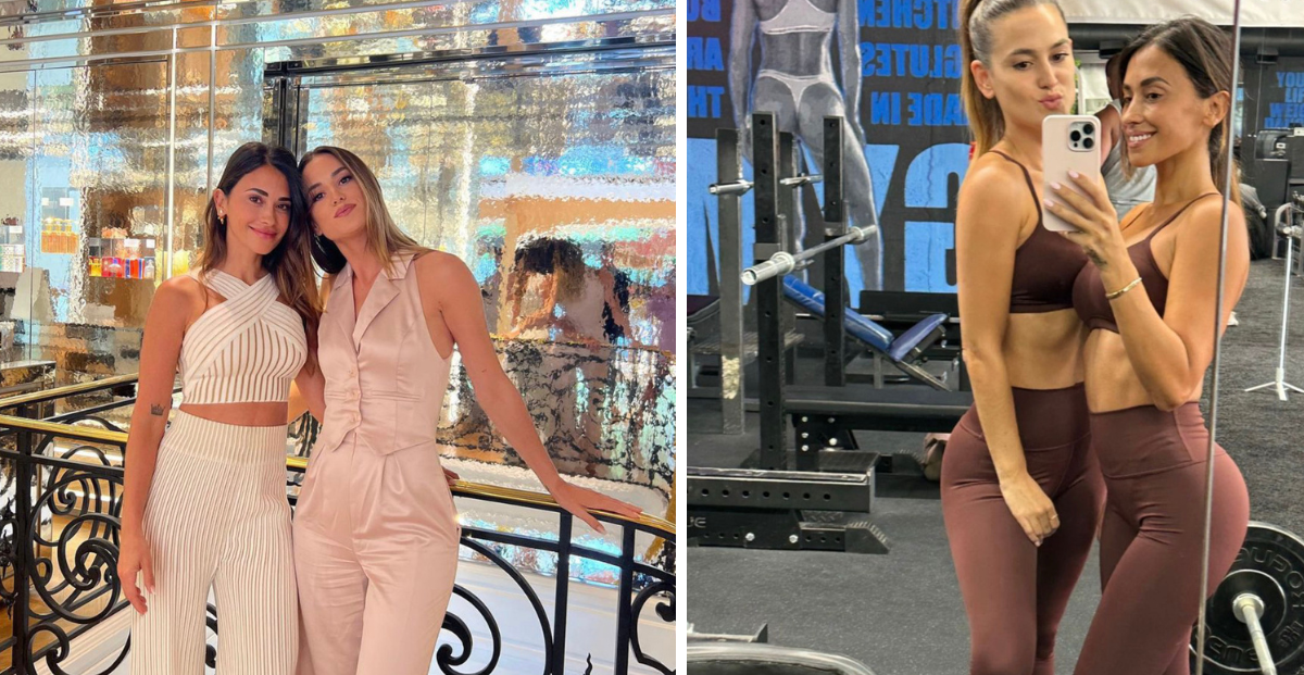 El look matchy de Antonela Roccuzzo y Elena Galera para ir al gimnasio - Revista Para Ti