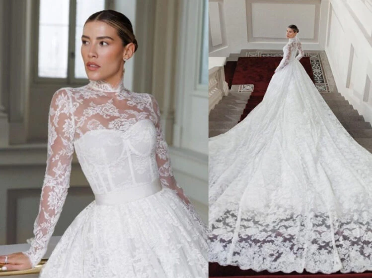 El look de novia soñado de Michelle Salas, la hija de Luis Miguel ...