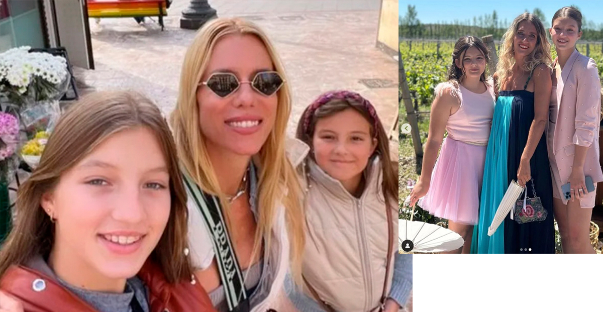 Los total looks rosa de Allegra y Sienna Cubero para el casamiento de ...