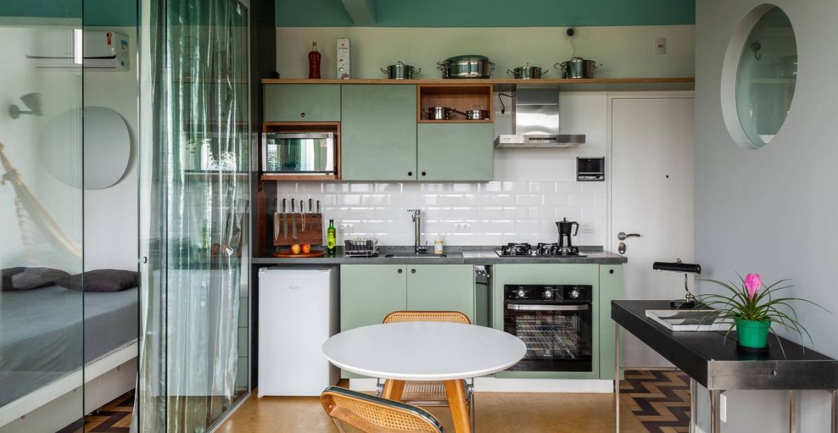 Así se rediseñó un pequeño monoambiente con funcionalidad y estilo ...